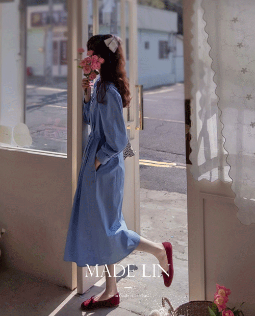 [[베스트특가 6천원할인]MADE LIN슈나드 라운드 반오픈 스트랩 원피스[size:F(55~66)]]