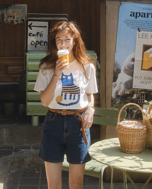 [[LABEL] 사랑에빠진 고양이 실켓 티[size:F]]